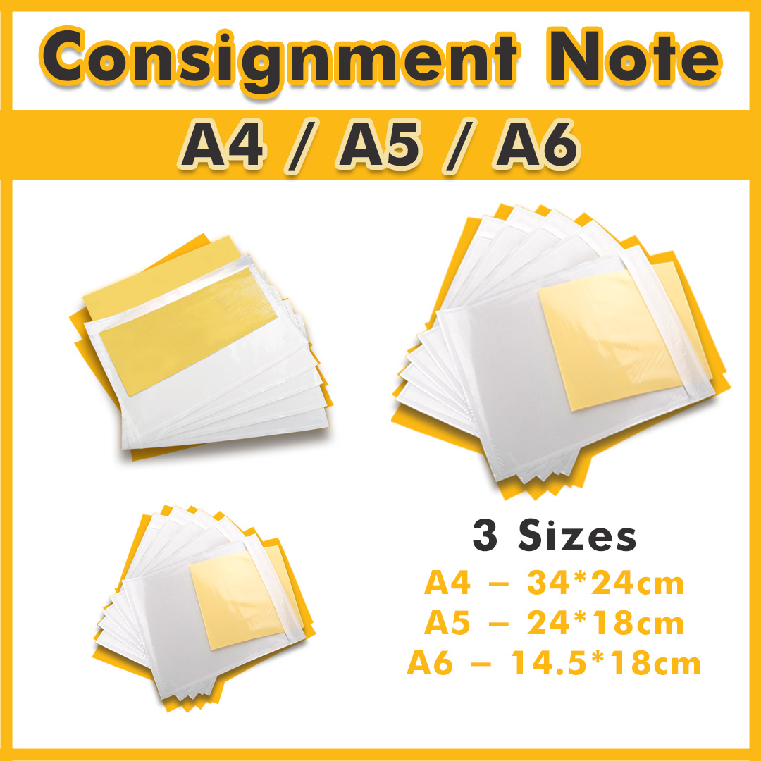 (BOX) Consignment Note Pocket A4/A5/A6